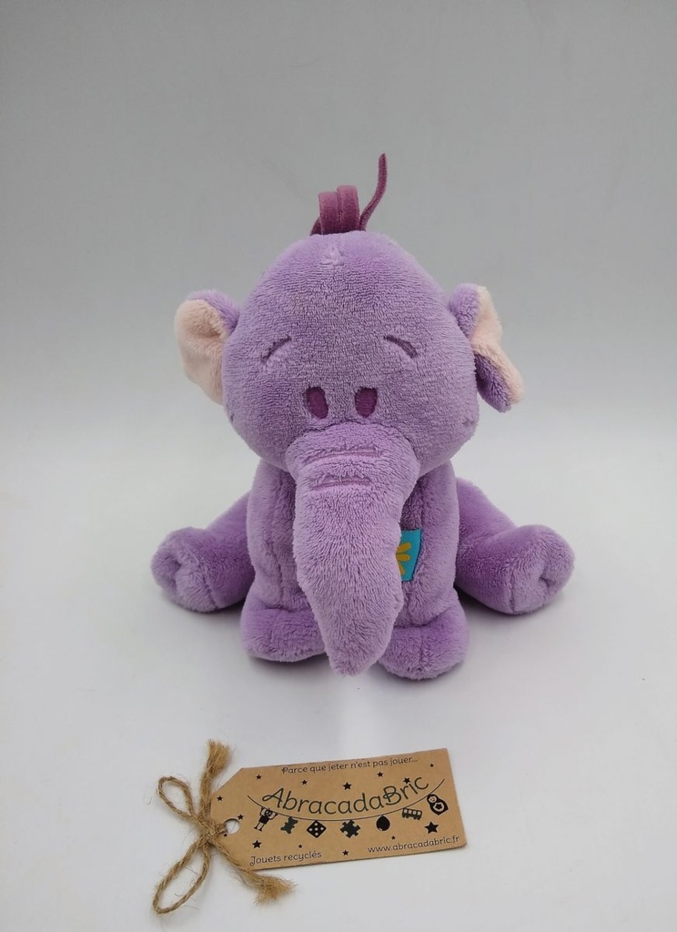 Eléphant Lumpy mauve 12cm - DiSNEY | Abracadabric
