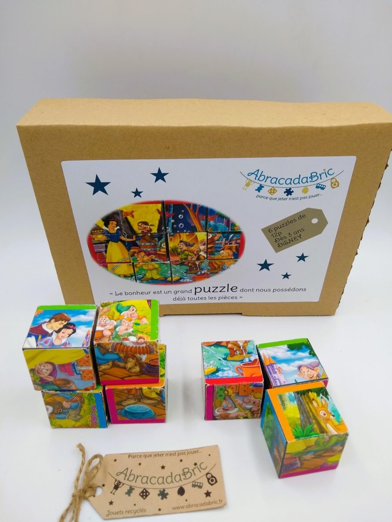 Puzzle Cubes "Blanche Neige" - DiSNEY | Abracadabric