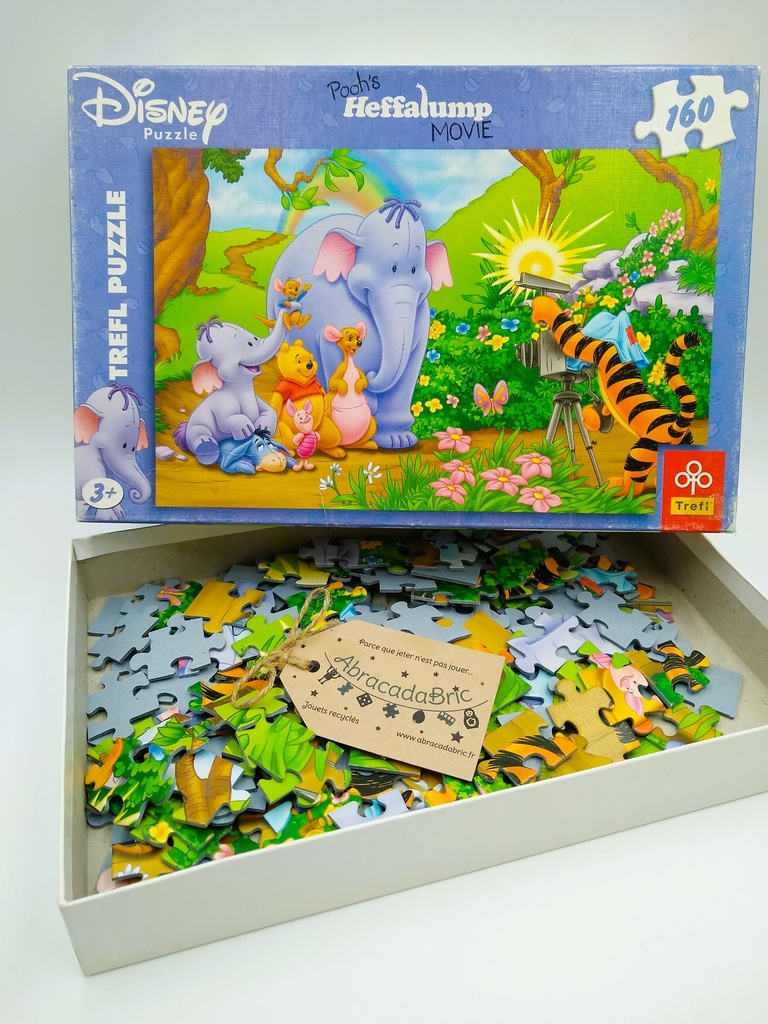 Puzzle "Winnie l'ourson et l'éléphant bleu" 160p - TREFL | Abracadabric